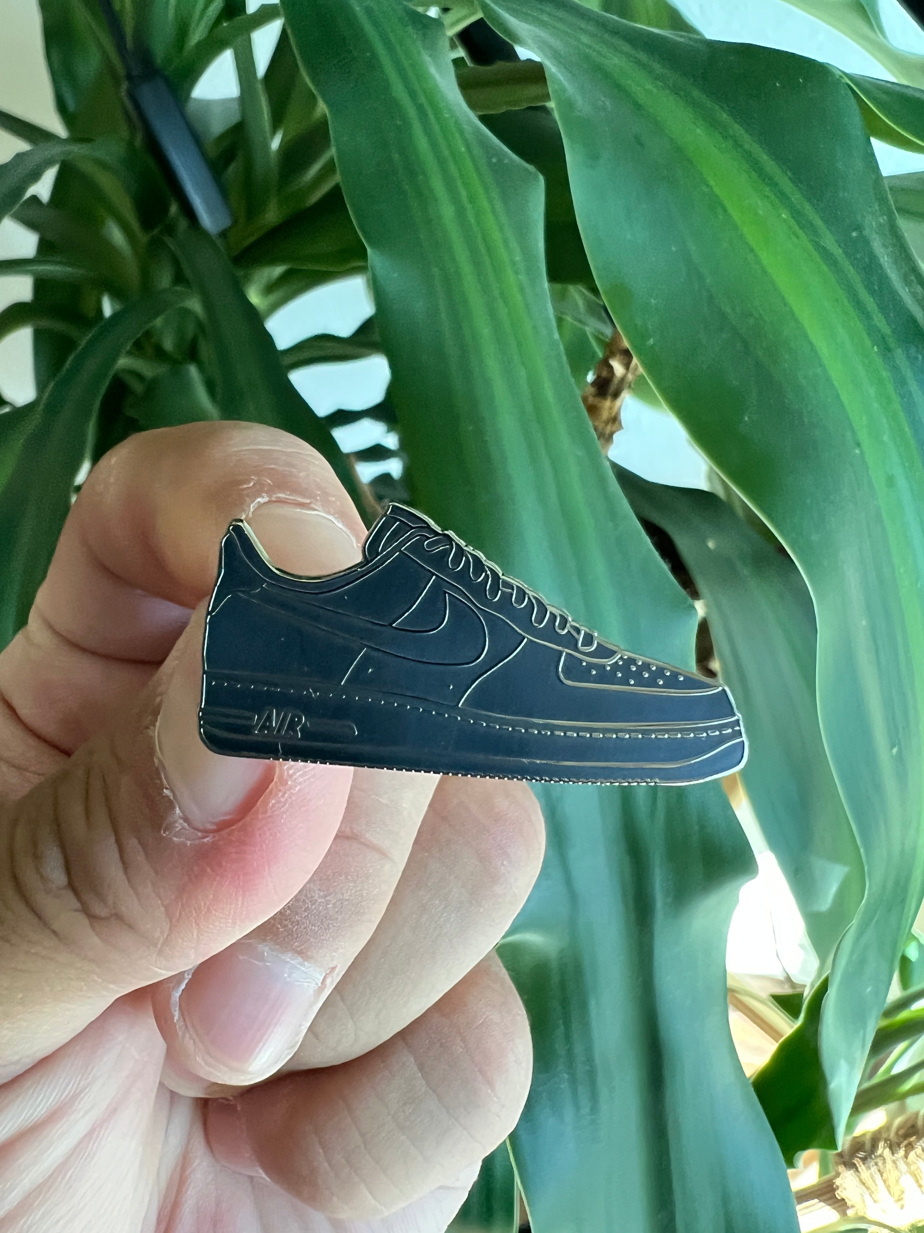 Nike Air Force 1 Black Hard Enamel Pin – Hype Pins