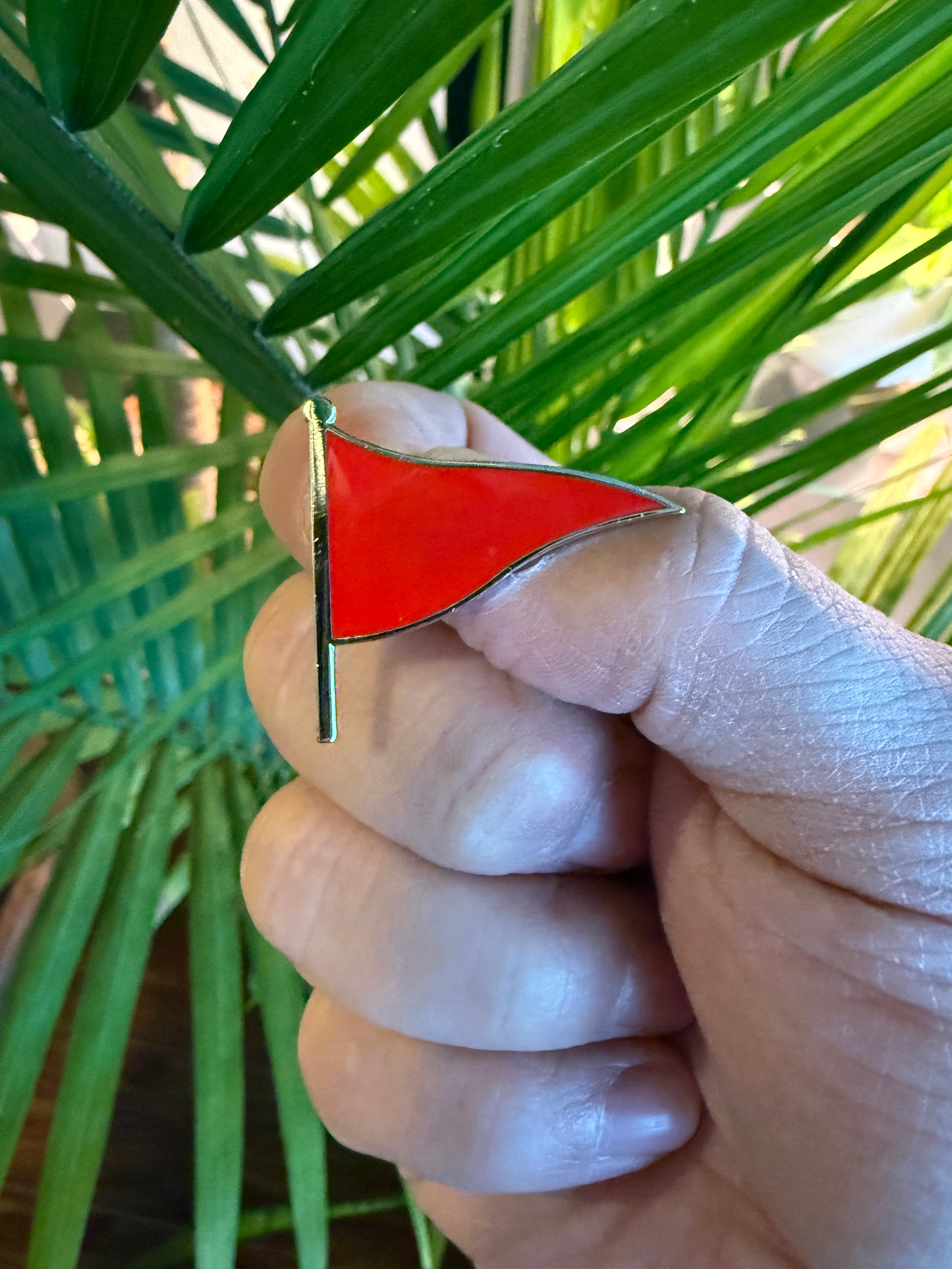 Red Flag Emoji Hard Enamel Pin – Hype Pins
