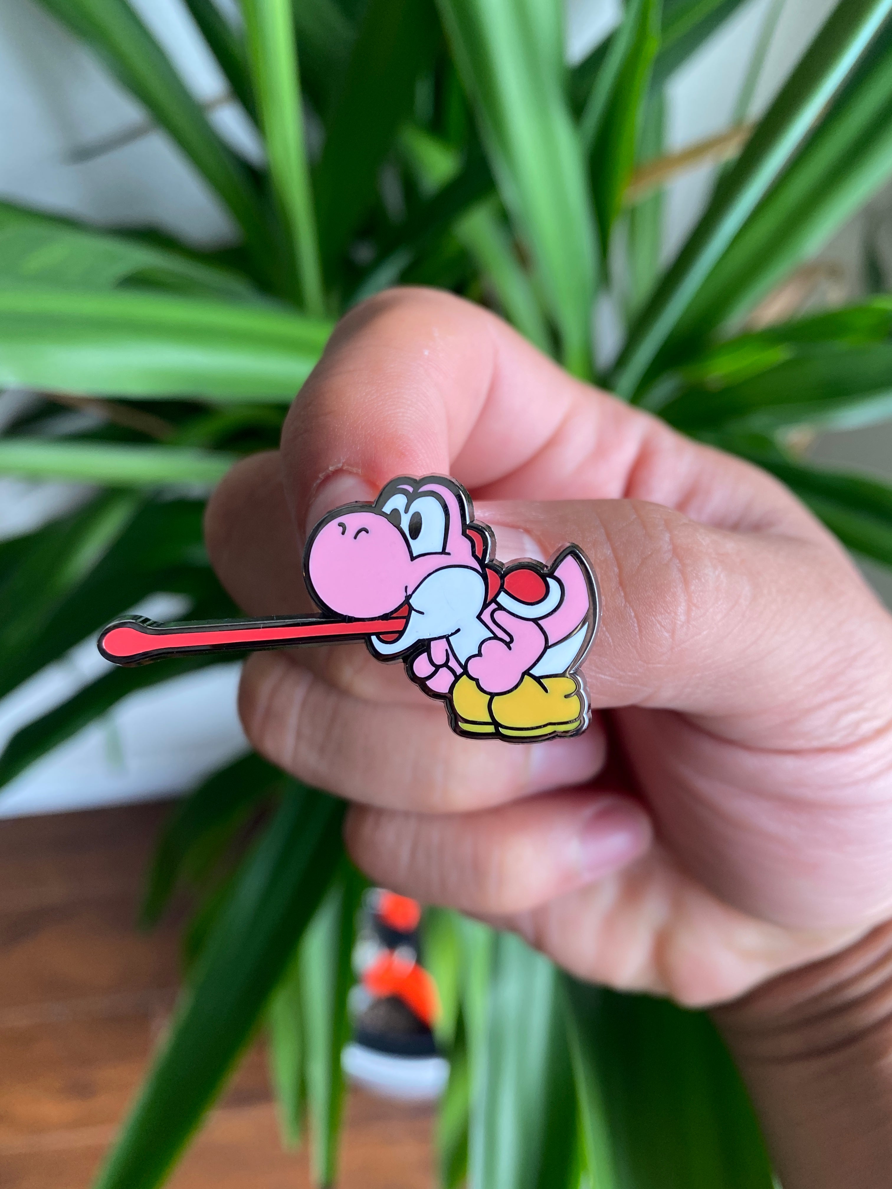 Yoshi Pink Hard Enamel Pin – Hype Pins