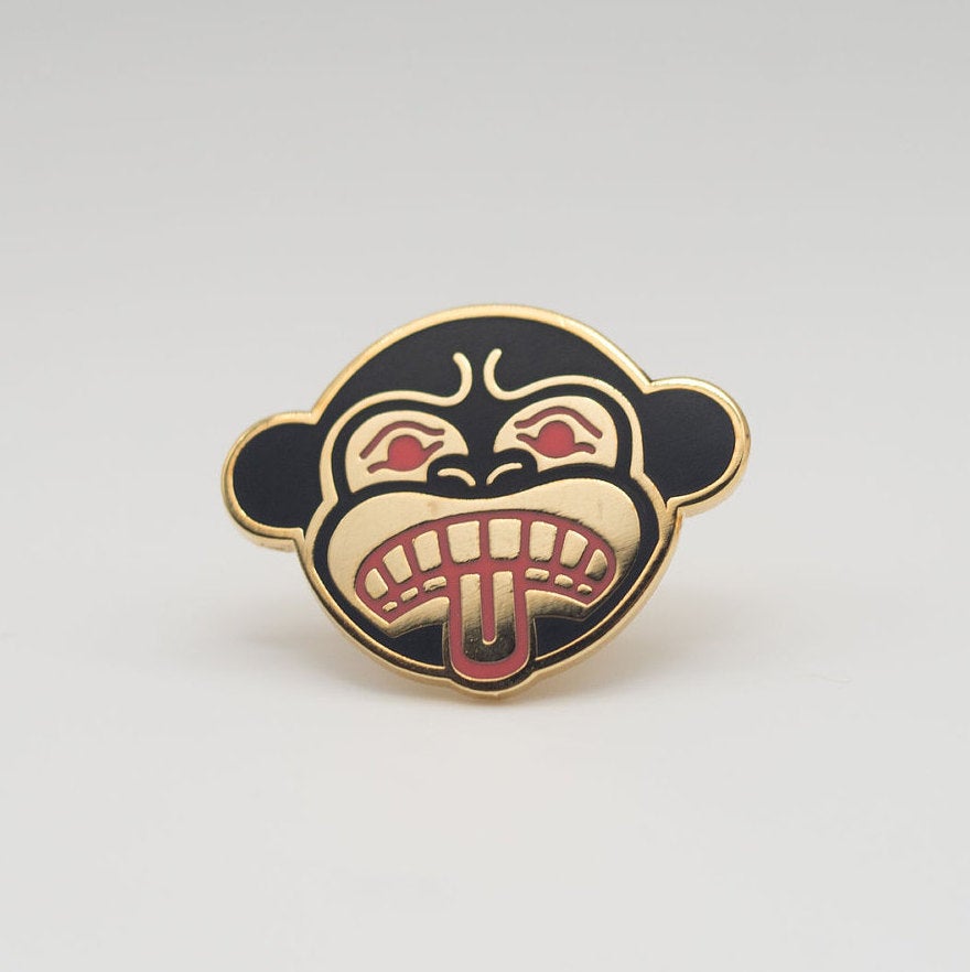 Massive Monkey Pin Hard Enamel – Hype Pins