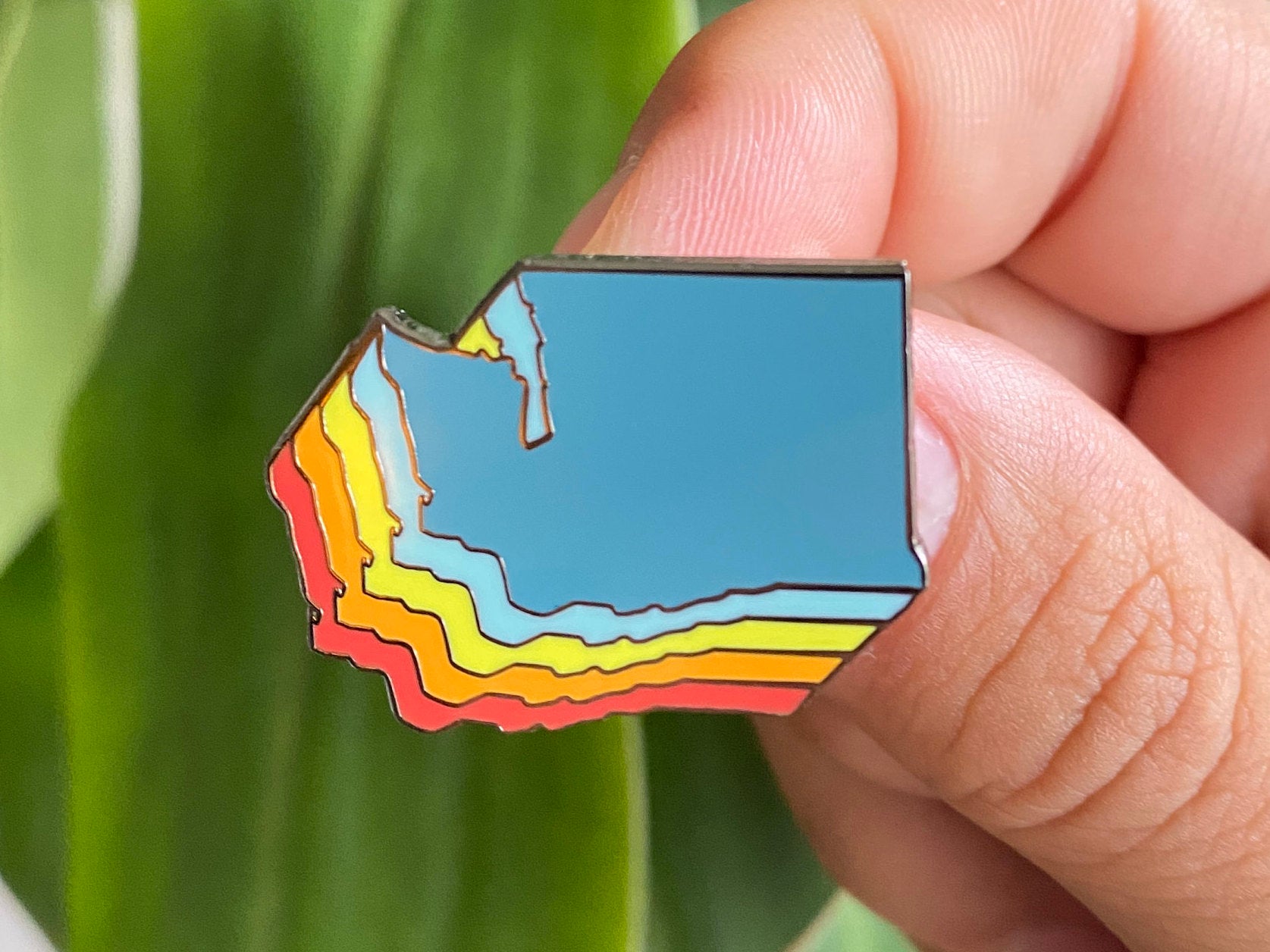 Washington State Retro Hard Enamel Pin – Hype Pins